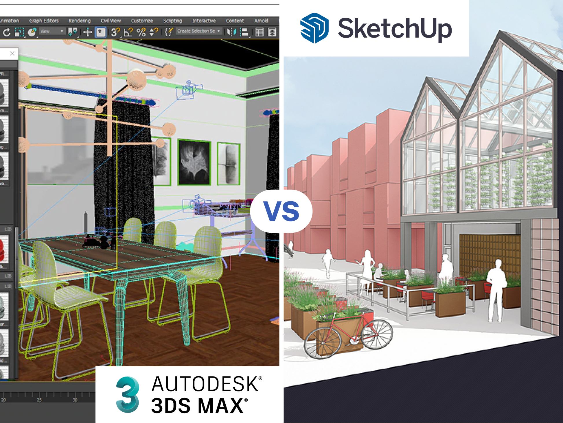 3DS Max Vs SketchUP Which One Has The Best Feature For 3D Modelling 